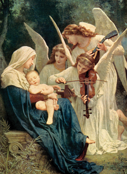 Angels Playing Music for Christ & Mary | Religious Christmas Car